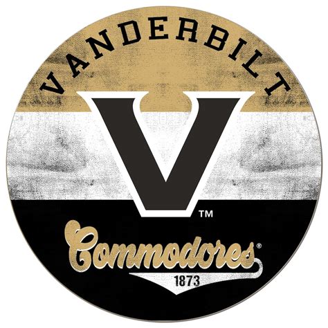 Vanderbilt Commodores 20 X 20 Retro Logo Circle Sign