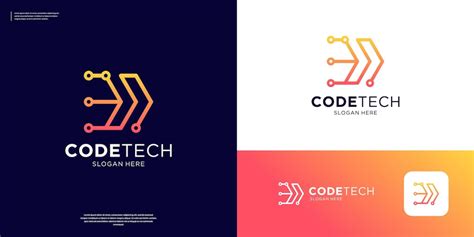 Premium Vector Circuit Coding Programer Logo Design Vector Illustration