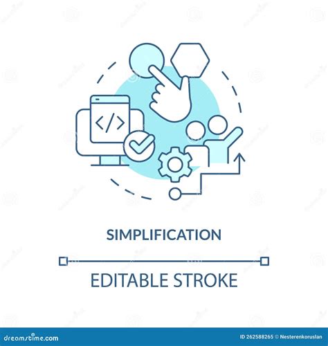 Simplification Concept Illustration Cartoon Vector 189535963