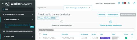 WINT 2596 Mensagem ORA 06508 PL SQL não foi localizada a unidade