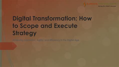 Ppt Digital Transformation How To Scope And Execute Strategy