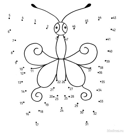 Соедини точки по порядку Задание Обведи рисунок по точкам следуя за цифрами и ты увидишь