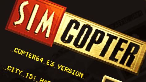 Simcopter N64 E3 Demo Version Project 64 Unfinished Game Youtube