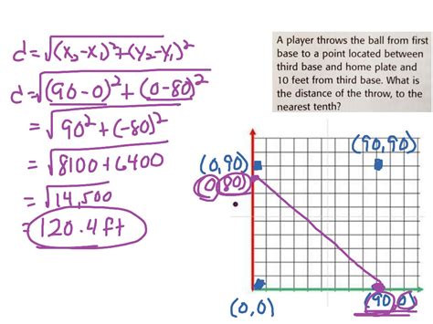 Distance Formula Word Problem Math Geometry Distance Formula Worksheets Library