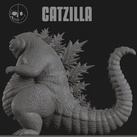 👹 Catzilla・ Stl File For 3d Printing・cults