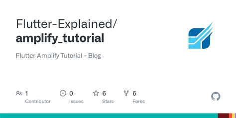 Github Flutter Explainedamplifytutorial Flutter Amplify Tutorial Blog