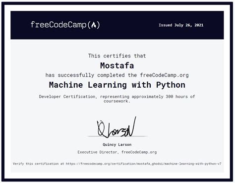 Mostafa Ghodsi On Linkedin I Just Earned The Machine Learning With
