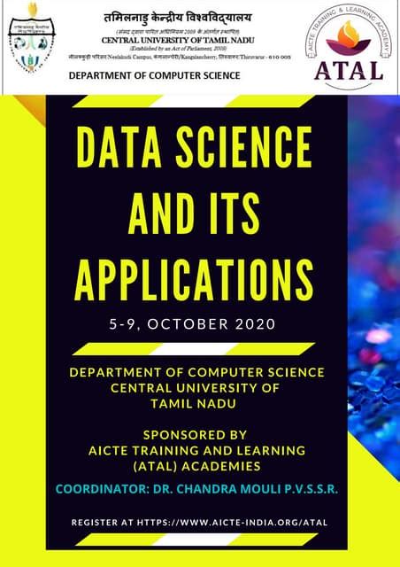 Data Science And Its Applications Pdf