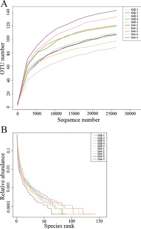 Diversity Of Microbial Communities In Each Sample Rarefaction Curve
