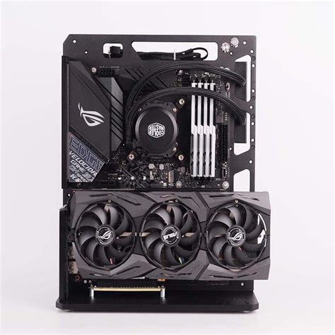 Buy Vertical Pc Case Creative Personality Diy Chassis Bracket Open Case Suit For Matx Atx Itx