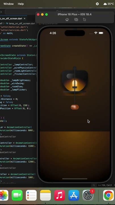 lamp animation in flutter flutterdeveloper flutterdev flutteranimation mobileapp youtube