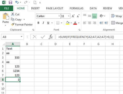 Excel 2013 Formula To Count Unique Numbers In Column It Support Guides