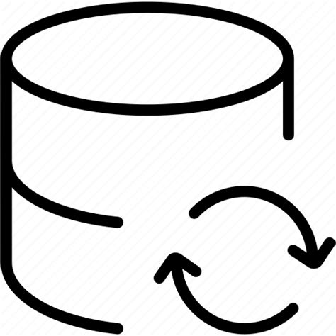 Database Refresh Data Dbms Ordbms Rdbms Storage Icon Download