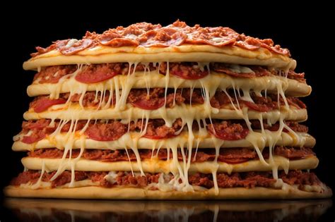 Premium Ai Image Pizza Box Stack