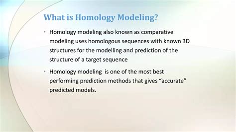 Structural Bioinformatics Homology Modeling And Its Scope Pdf