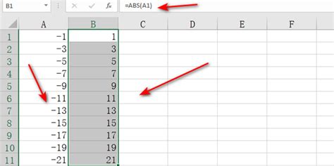 如何把excel表格的负数变成正数 360新知