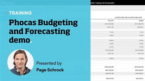 1 Introduction To Phocas Budgeting And Forecasting Youtube