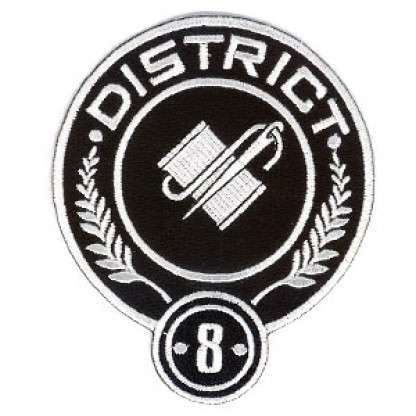 Hunger Games District 8 Embroidered 4 Patch Scifi Geeks