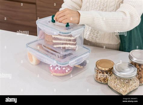 Eco Friendly Habits Hand Gesture Using Multiple Container Stock Photo