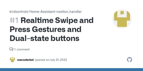Realtime Swipe And Press Gestures And Dual State Buttons · Issue 1 · Krizkontrolzhome