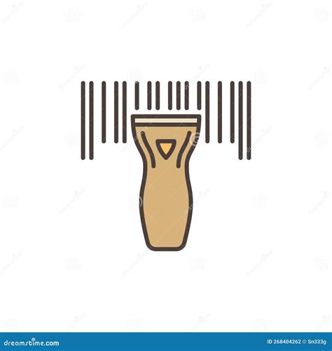 Bar Code Scanner Vector Barcode Scanning Concept Colored Icon Stock Bar Code Scanner Vector Barcode Scanning Concept Colored Icon Stock