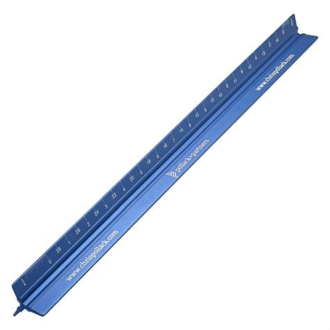 Custom Solid Triangular Architect Scale Rulers 12
