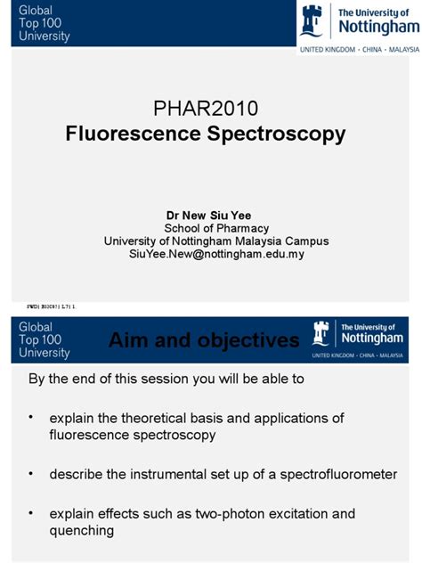 An Introduction To Fluorescence Spectroscopy Theoretical Basis