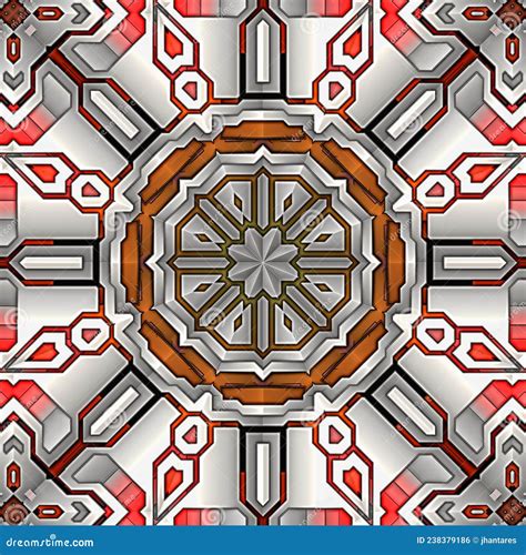 3d Colorful Octagonal Geometric Pattern Stock Illustration 3d Colorful Octagonal Geometric Pattern Stock Illustration