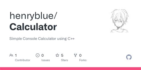 Github Henrybluecalculator Simple Console Calculator Using C