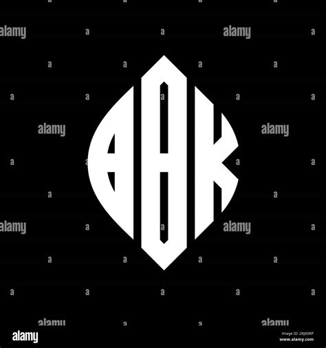Bbk Circle Letter Logo Design With Circle And Ellipse Shape Bbk Ellipse Letters With