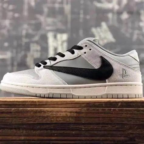 Travis Scott X Playstation X N Fazer Dunk Sneakers Tênis De Cano Baixo