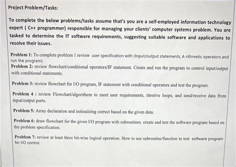 Solved Outcome 1 Write Programs With Inputs And Outputs