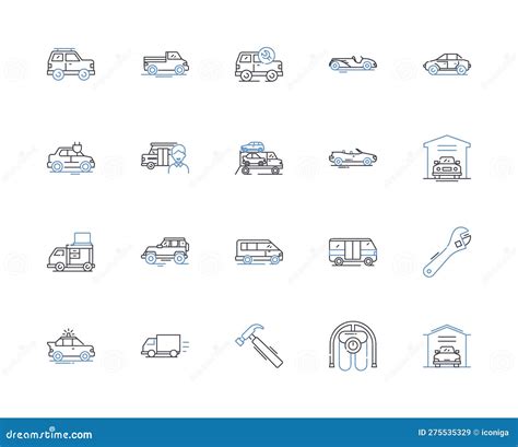 Transit Line Icons Collection Commute Transit Oriented Mass Transit Railway Subway Ferry