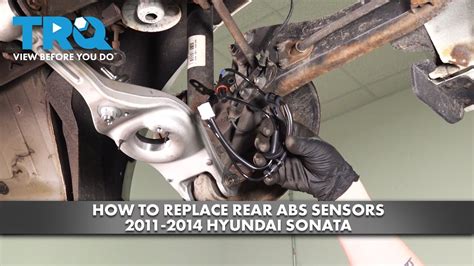 How To Replace Rear Abs Sensors 2011 2014 Hyundai Sonata Youtube