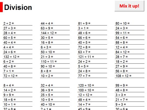 Division Worksheets Random Generator Teaching Resources Worksheets Library
