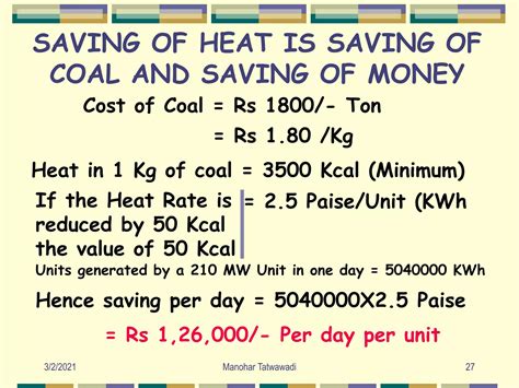 Thermal Power Plant Efficiency Pptx