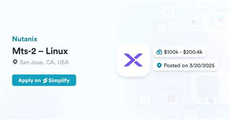 Mts 2 Linux Nutanix Simplify Jobs