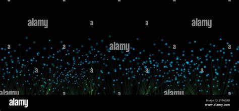Abstract Technology Digital Particles Futuristic Background Big Data