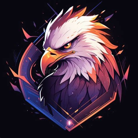 Eagle Illustration Created By Generative Artificial Intelligence Stock
