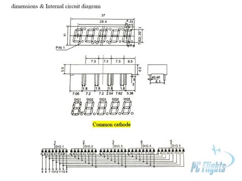7 Segment Display 5 Digits Led Display Amber
