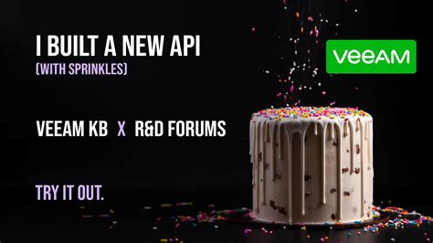 A Veeam Kb Api With Some Special Sprinkles