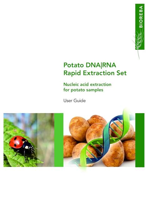 Pdf Potato Dna Rna Rapid Extraction Set€¦ · Potato Dna Rna Rapid