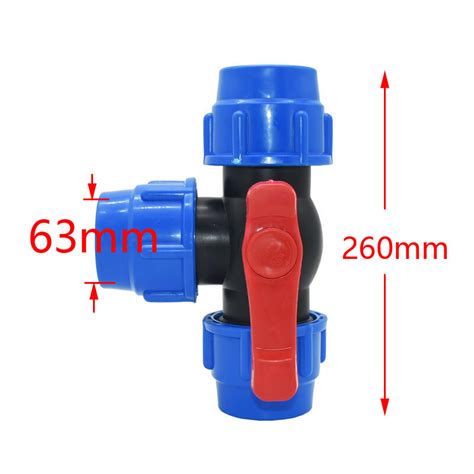 202532405063mm Pvc Pe 튜브 탭 티 워터 스플리터 12 34 1 125 15 2 티