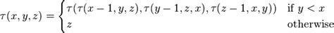 C Implementing The Tak Function Using Tail Recursion Stack Overflow