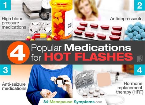 4 Popular Medications For Hot Flashes Menopause Now