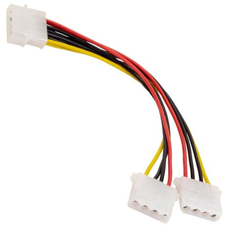 ᐉ Кабель питания Molex F 4pin на 2 Molex M 4pin 20 см • Купить в Киеве Украине • Лучшая цена в