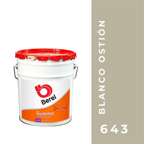 Esmalte Summa 643 Blanco Ostion Cubeta Distribuidora Luz