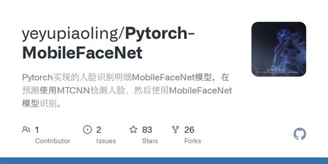GitHub yeyupiaoling Pytorch MobileFaceNet Pytorch实现的人脸识别明细MobileFaceNet模型在预测使用MTCNN检测人脸然后使用