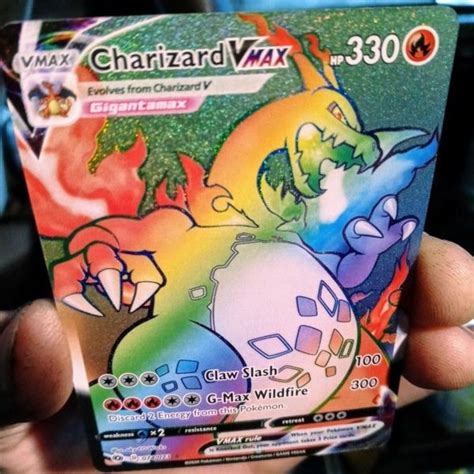 Rainbow Rare Charizard Vmax Value Printable Cards