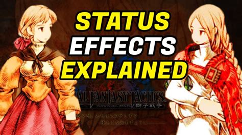 Final Fantasy Tactics All Status Effects Explained Youtube